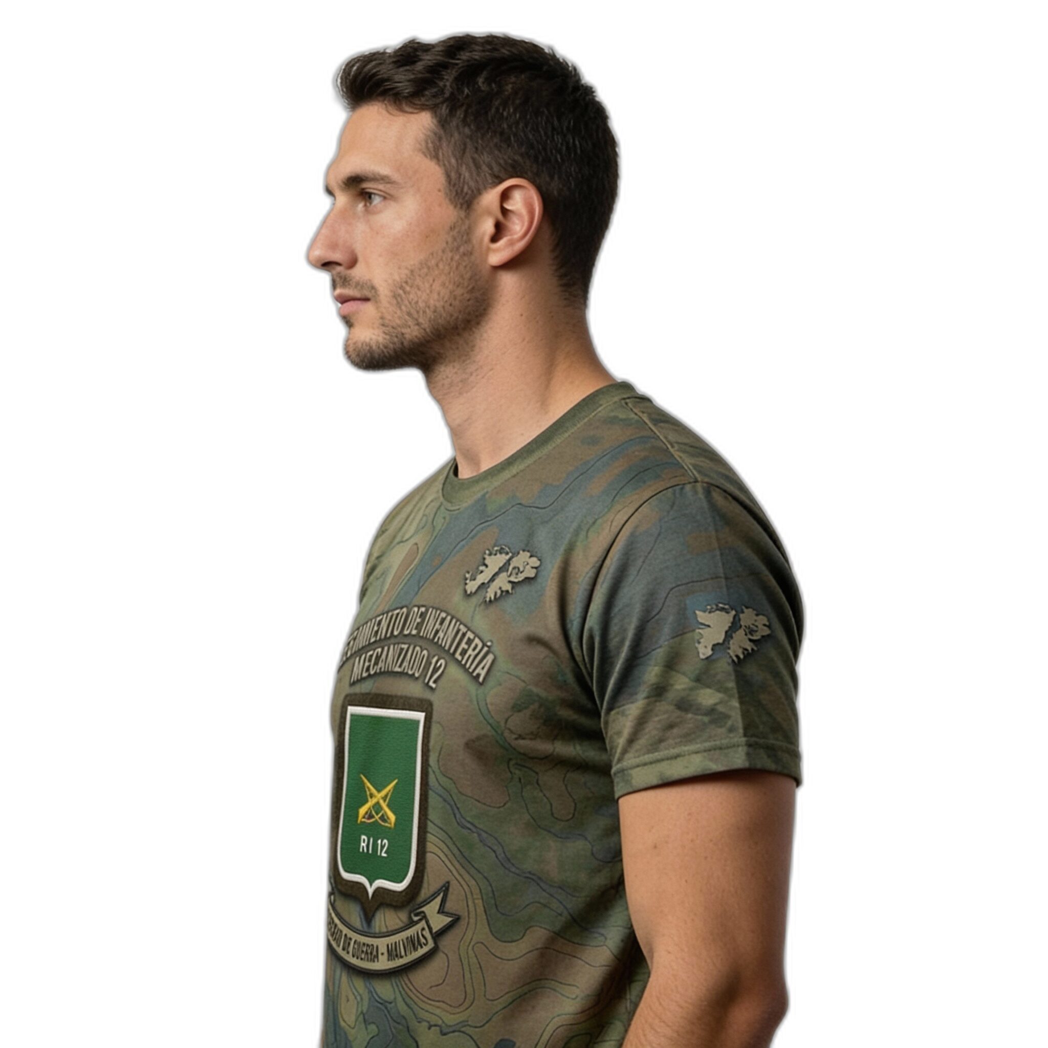 Remera Malvinas Regimiento Mecanizado RI 12 - Ranwey | Tu Estilo, Tu Diseño