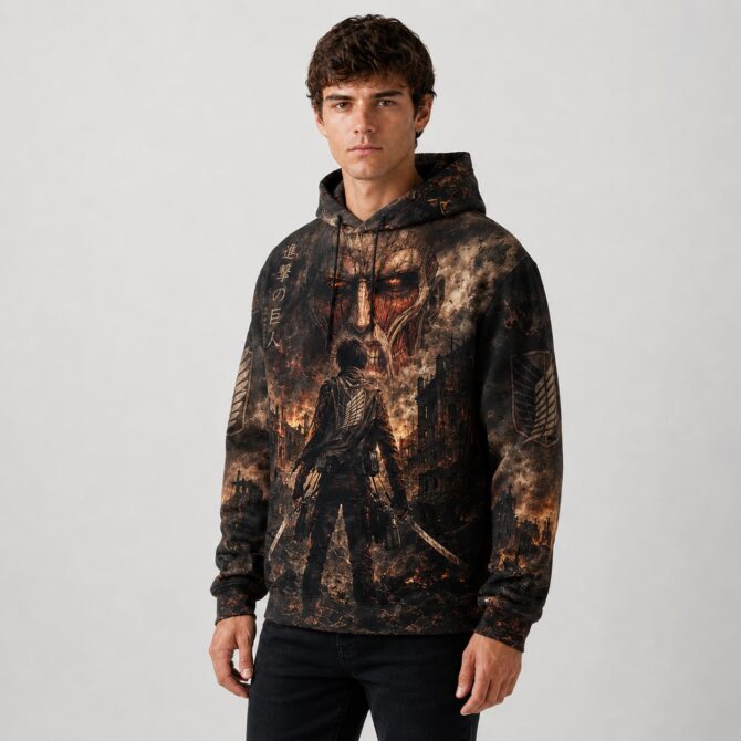 Buzo Canguro Anime Apocalipsis Full Print - Ranwey | Tu Estilo, Tu Diseño